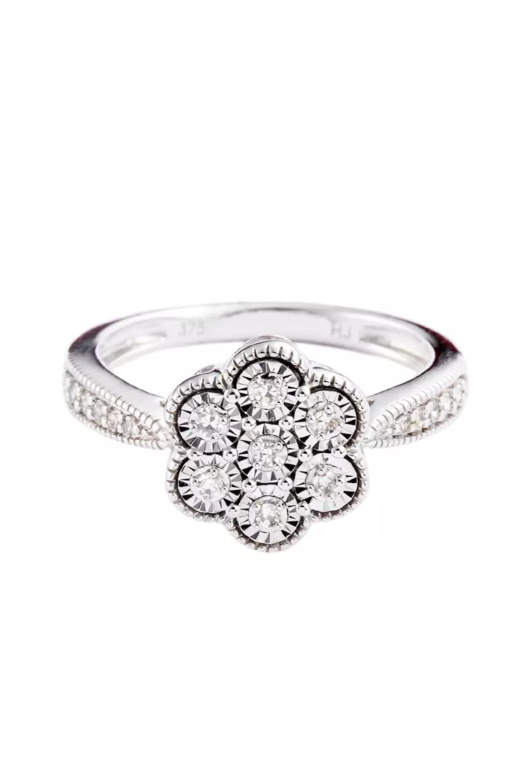 Buy HABIB HABIB Diamond Ring in 375/9k White Gold 258520320(R) 2025 ...