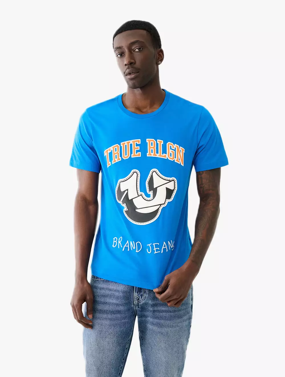 Jual True Religion True Religion - Men T-Shirts - SS PRINT EMBRO HS TEE ...