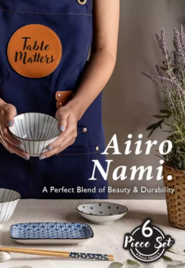 Buy Table Matters Table Matters Aiiro Nami Assorted 6pcs Dinnerware ...