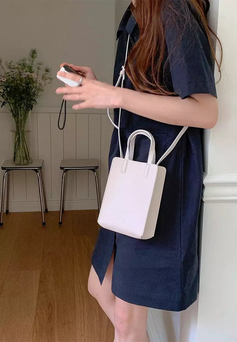 Buy The Ally Lucy Bag 2-ways Shoulder Bag and Handheld Bag - Ivory ...
