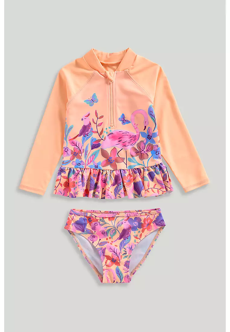 Buy Mothercare Tropical Sunsafe UPF50+ Rash Vest and Bikini Bottom Set ...