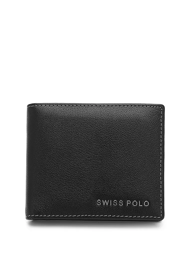 Buy Swiss Polo Men's Genuine Leather RFID Blocking Fortune Wallet ...