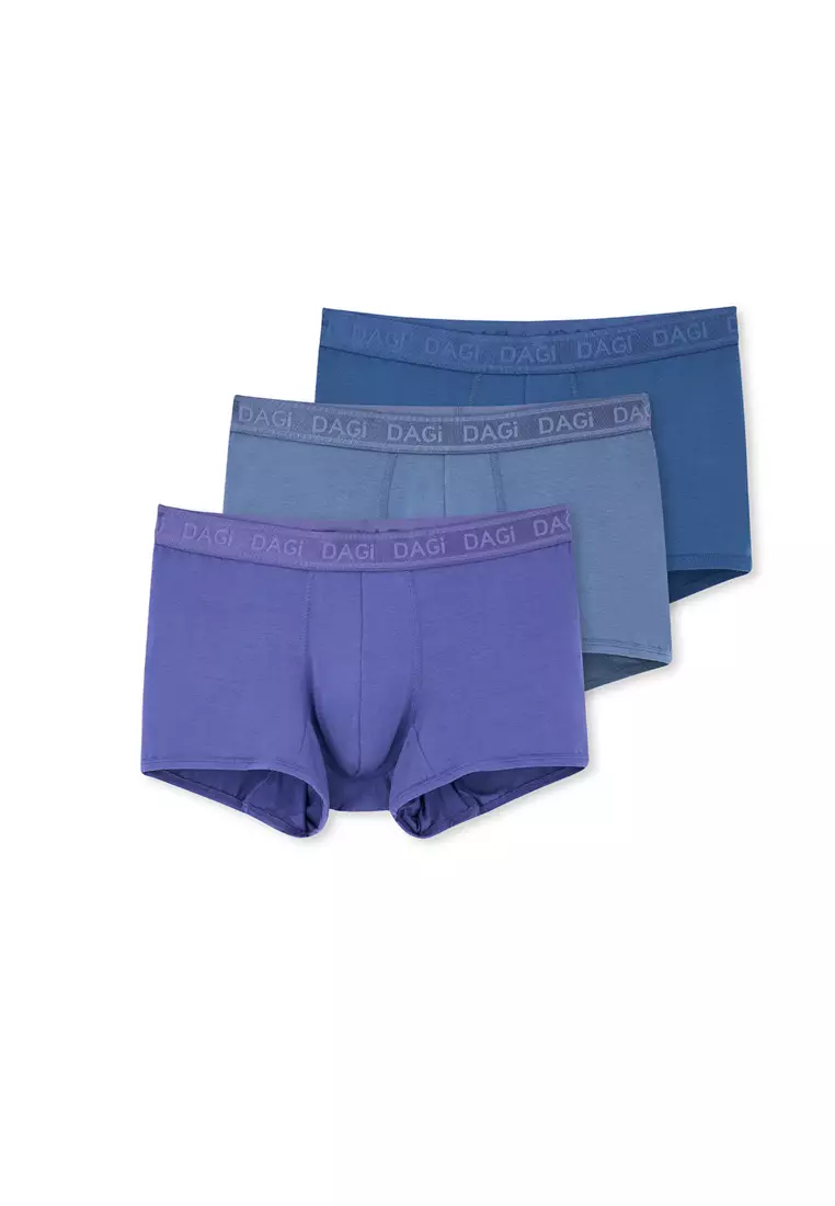 DAGİ 3-Pack Midnight Blue-Indigo Basic Boxer, Regular Fit, Underwear for Men 2024 | Buy DAGİ ...