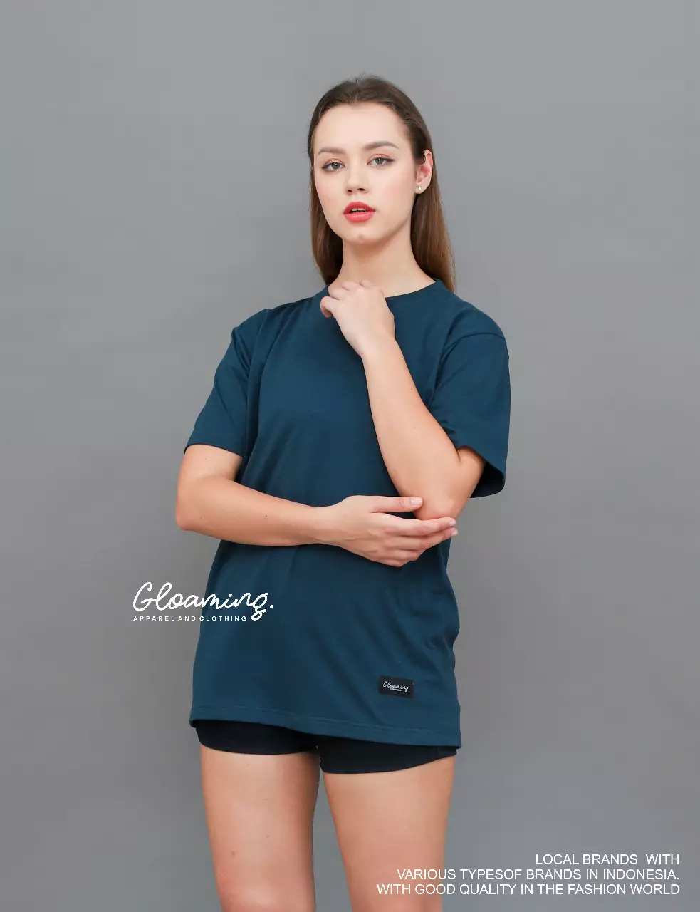 Jual Gloaming Kaos Polos Light Blue Cotton Combed Unisex Original 2025 ...