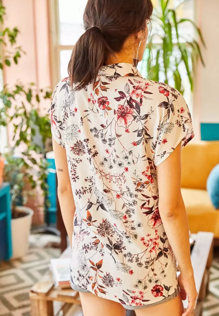 Buy Olalook Floral Bat Shirt Online | ZALORA Malaysia