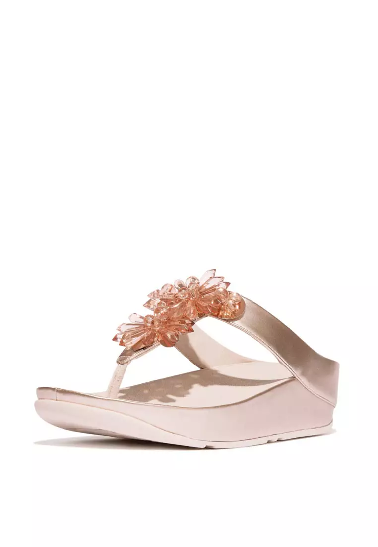 Buy FitFlop RUMBA Women's Starburst-Bead Metallic Toe-Post Sandals ...