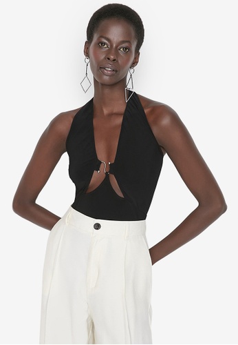 Buy Trendyol Collar Detailed Bodysuit Online | ZALORA Malaysia