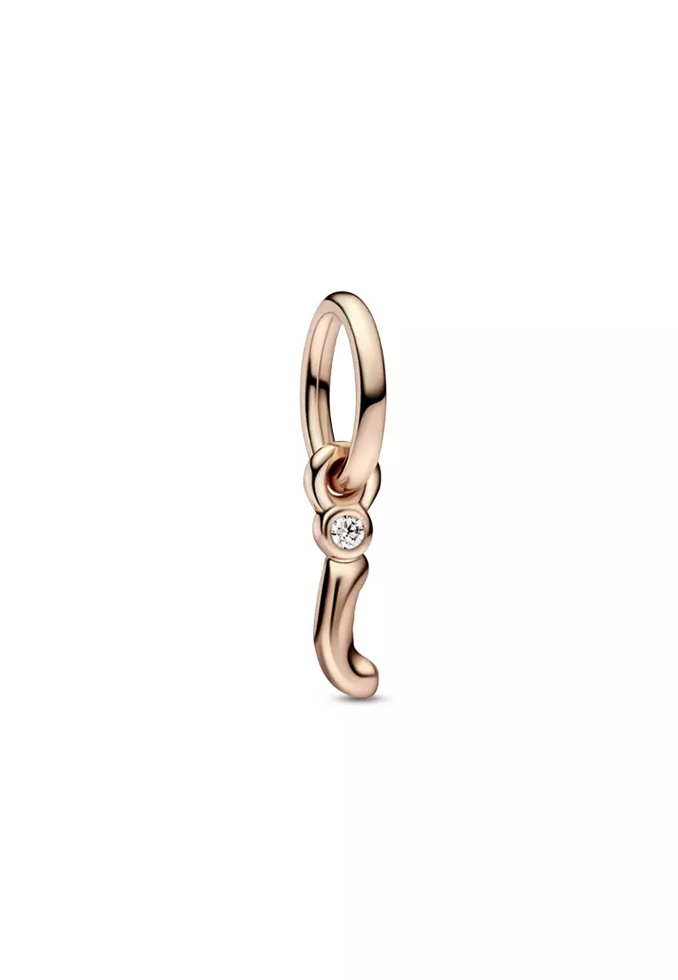 Buy PANDORA Pandora 14K Rose Gold Plated Letter i Script Alphabet ...