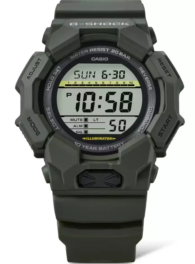 Jual G-shock Men GD-010-3D Green Digital Resin Carbon Guard Original ...
