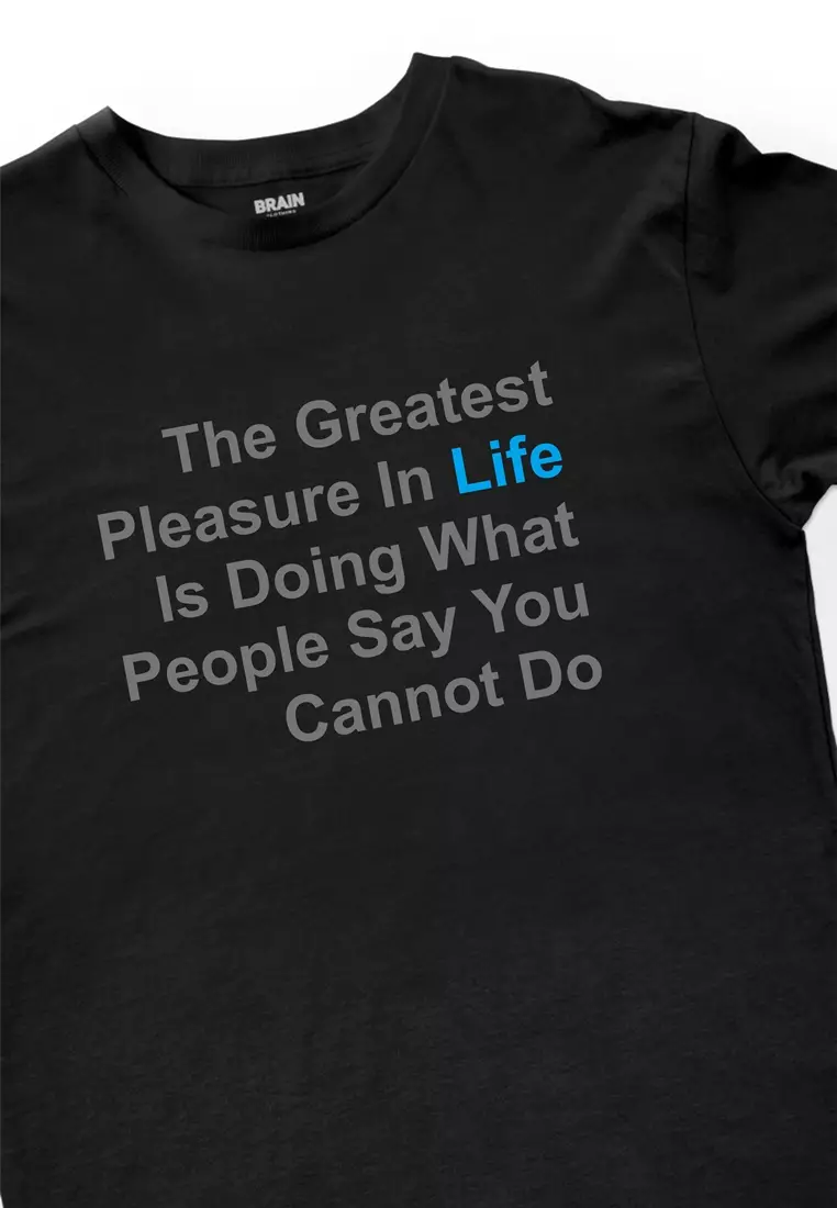 Jual Brain Clothing T-Shirt PLEASURE Hitam Original 2024 | ZALORA ...