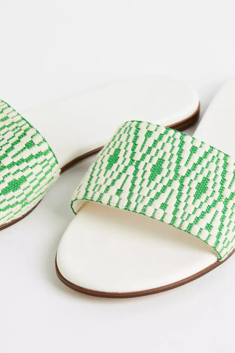 Buy H&M Jacquard-weave slides Online | ZALORA Malaysia