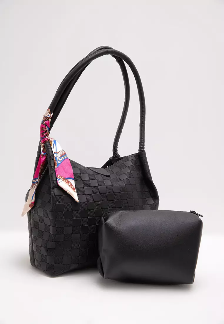 Jual Berrybenka Label Tekka Daisy Tote Bag Black Original 2026 | ZALORA ...