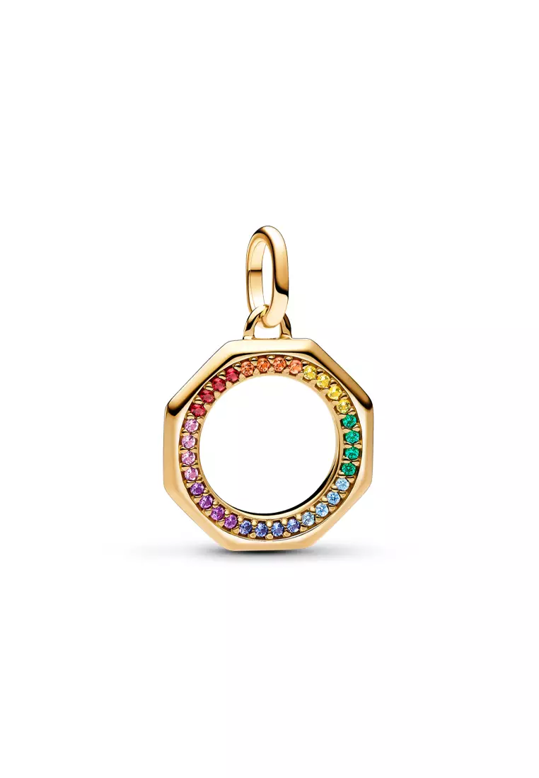 Buy PANDORA Pandora ME 14k Gold Plated Rainbow Medallion Charm Online ...