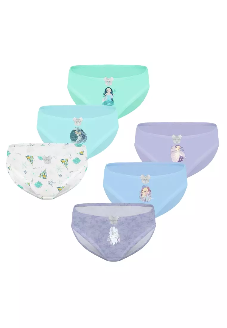 Buy Disney 6-in-1 Pack Bikini Panties Underwear For Kids Girls 2025 ...