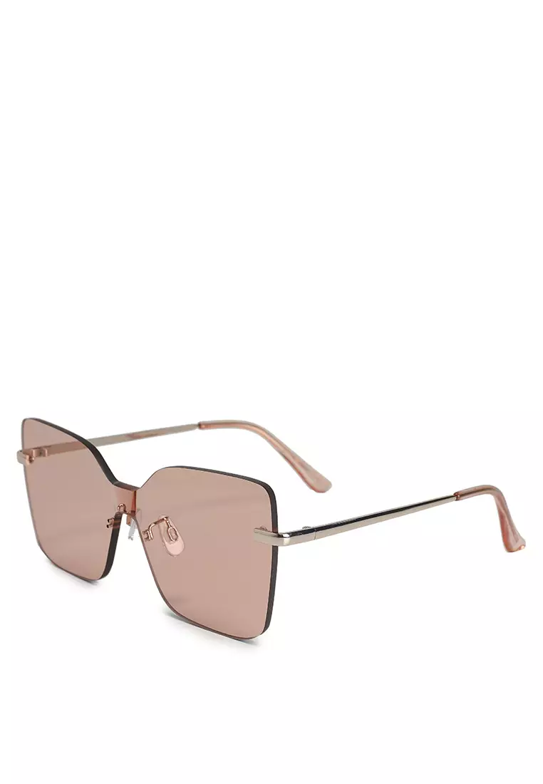 Buy ALDO Romashin Rimless Square Sunglasses 2025 Online | ZALORA