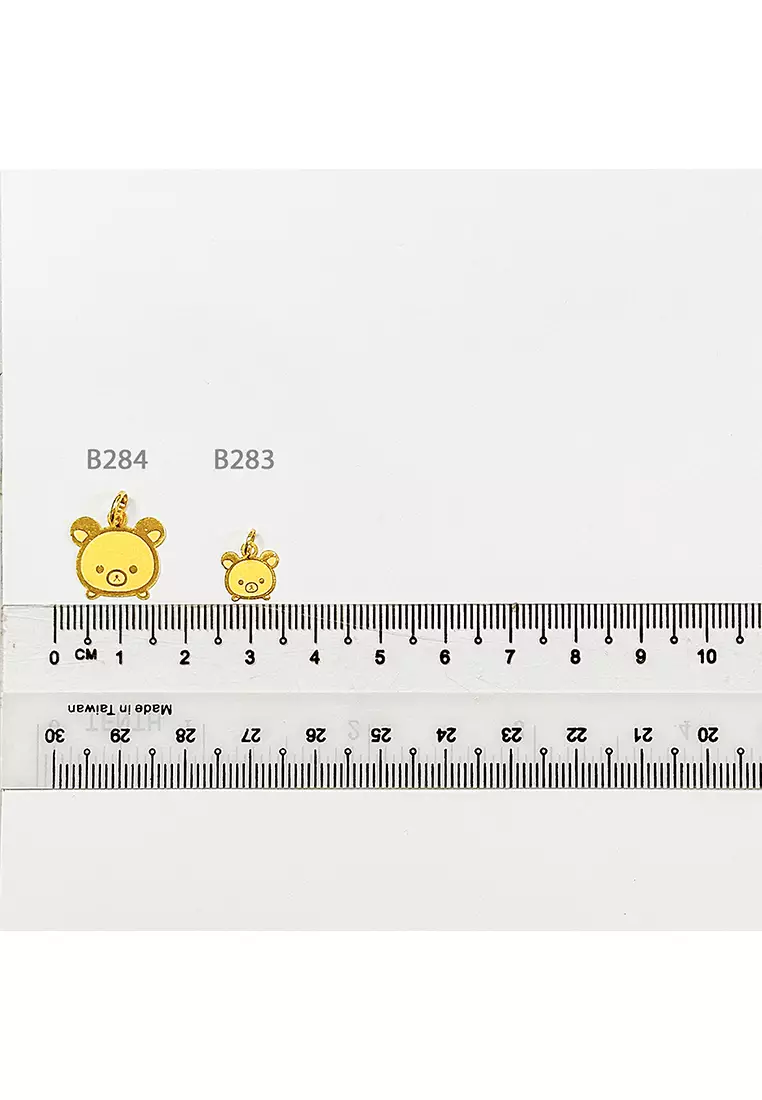 Buy MJ Jewellery 5G Gold Collection 916/22K Gold Mini Rilakkuma Pendant ...