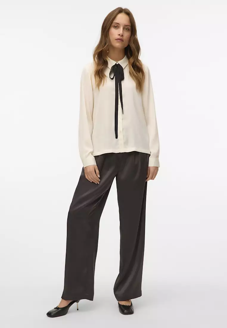 Buy Vero Moda Long Sleeve Woven Shirt 2025 Online | ZALORA