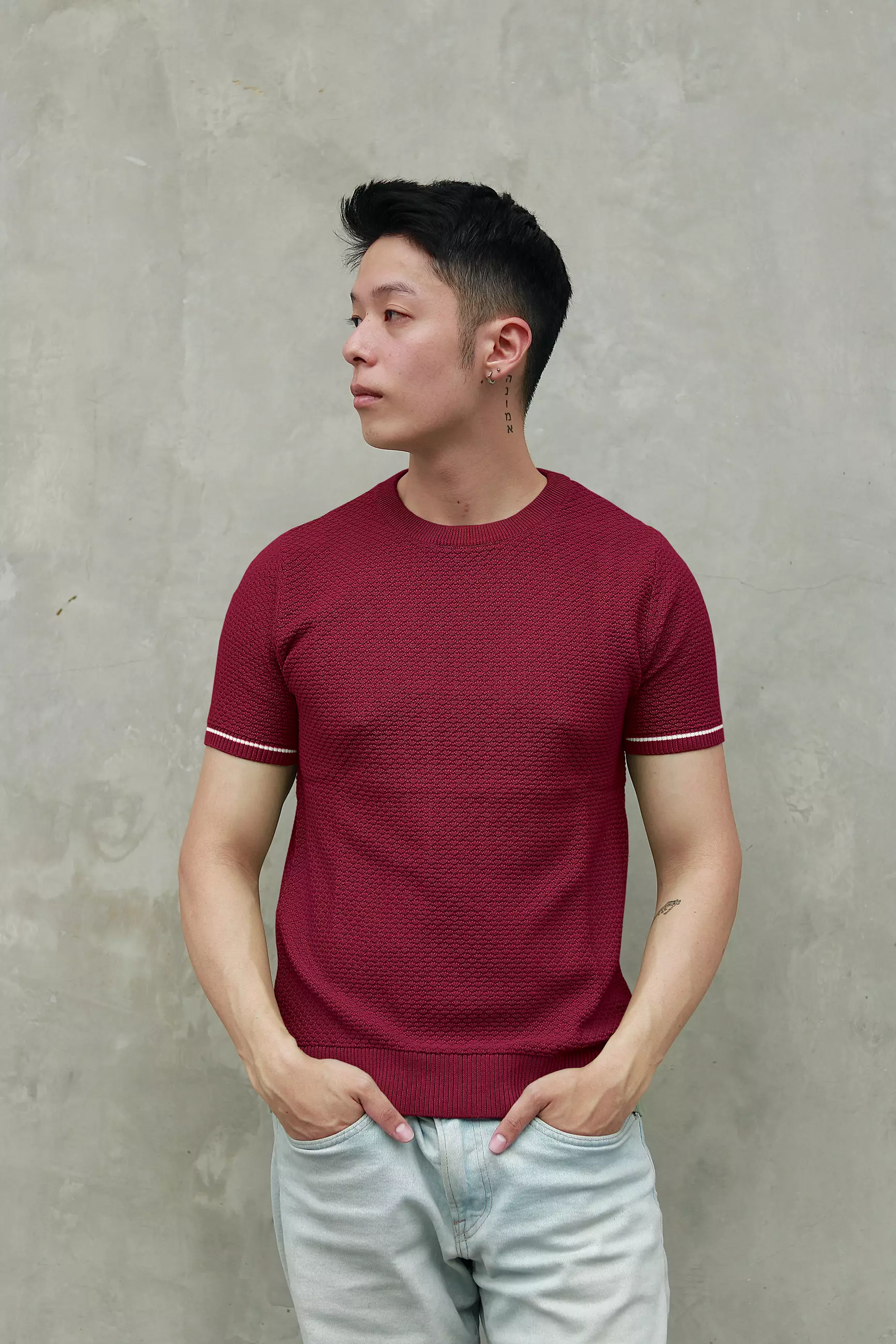 Jual Kale Clothing Kale Smith Maroon / Atasan Kaos Pria / Baju Kaos ...