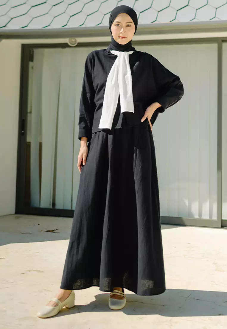 Jual Lozy Hijab Noona Set Black Original 2025 | ZALORA Indonesia