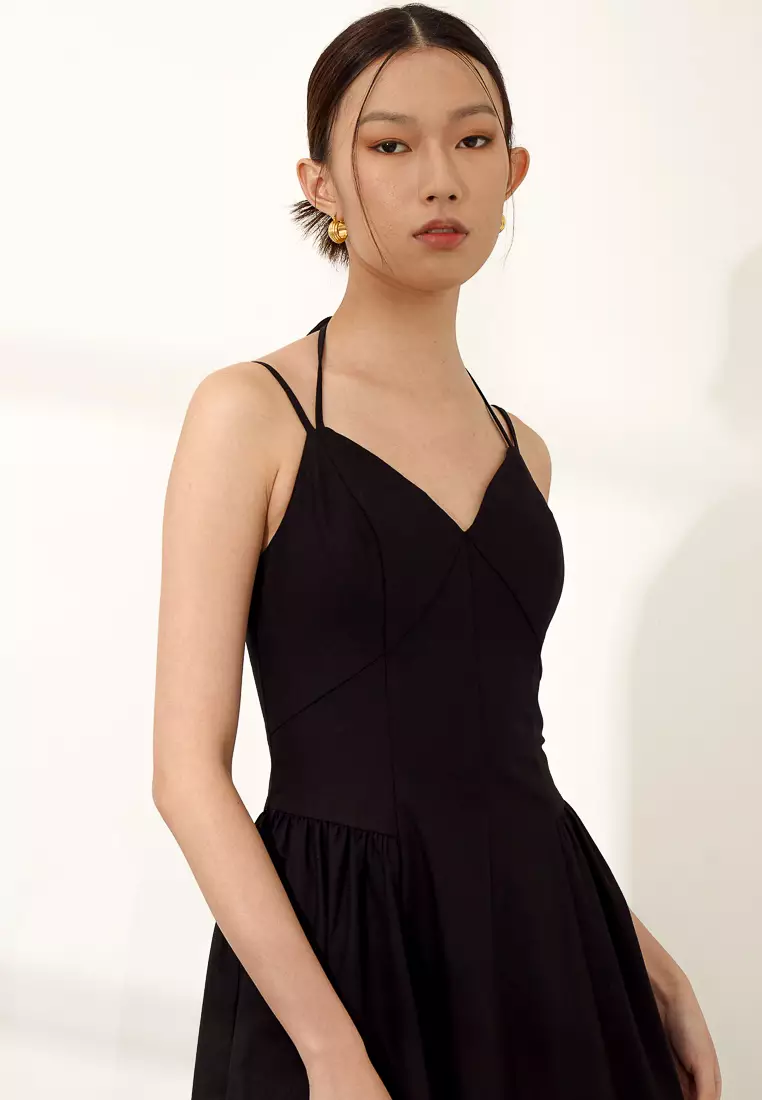 Buy Dressing Paula Linen Strappy Dress Online | ZALORA Malaysia