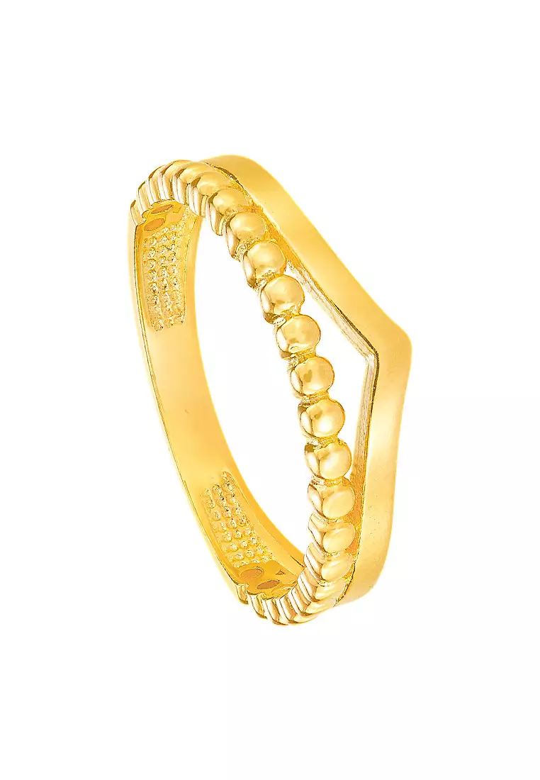 HABIB HABIB Oro Italia 916 Yellow Gold Ring GR4379 2024 | Buy HABIB Online | ZALORA Hong Kong