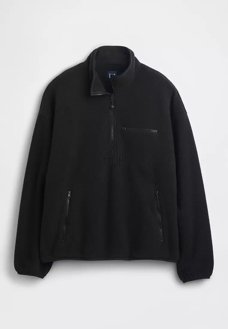 Buy GAP Oversized Half-Zip Logo Pullover 2026 Online | ZALORA