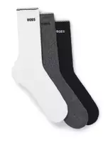 Buy BOSS Logo Crew Socks 3 Pack - BOSS Mainline 2026 Online | ZALORA