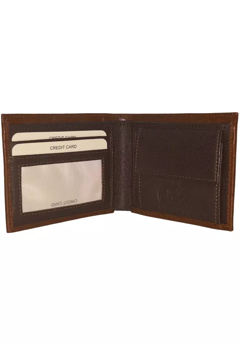 Buy Oxhide Men leather wallet with coin pouch-Slim wallet-Full Grain ...