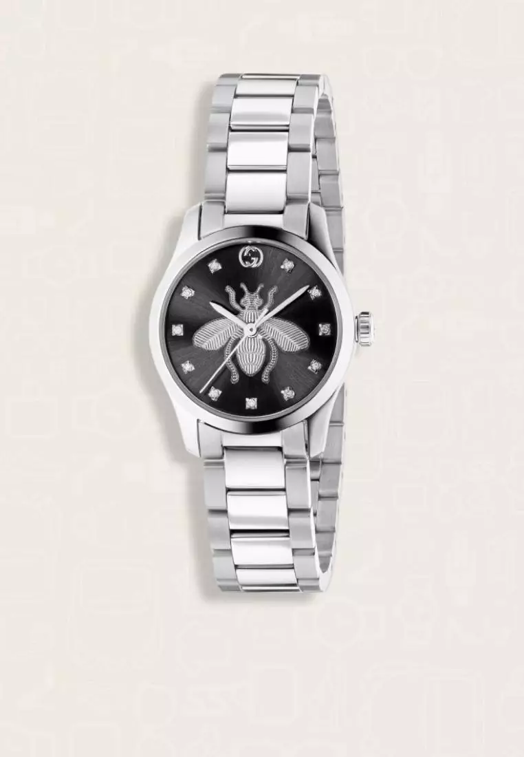 Jual Gucci Jam Tangan Wanita Gucci G-Timeless Bee 27mm Stainless Stell ...