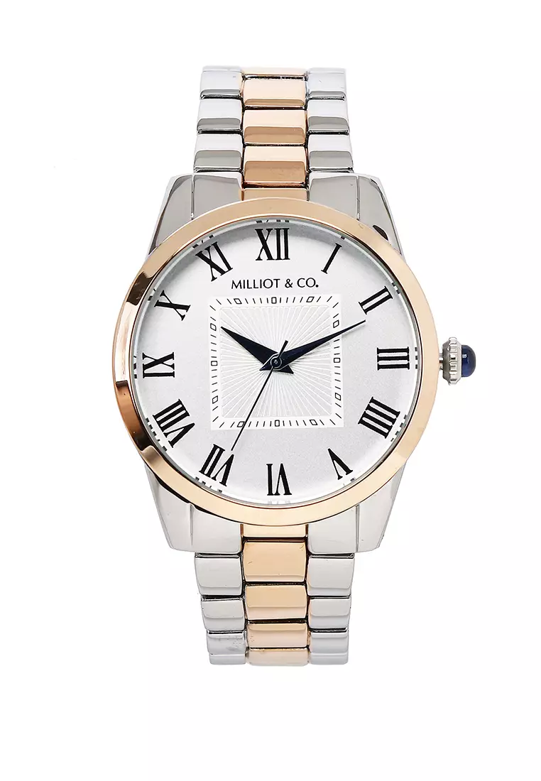 Milliot & Co Andrea Rose Gold Metal Watch 2025 | Buy Milliot & Co ...