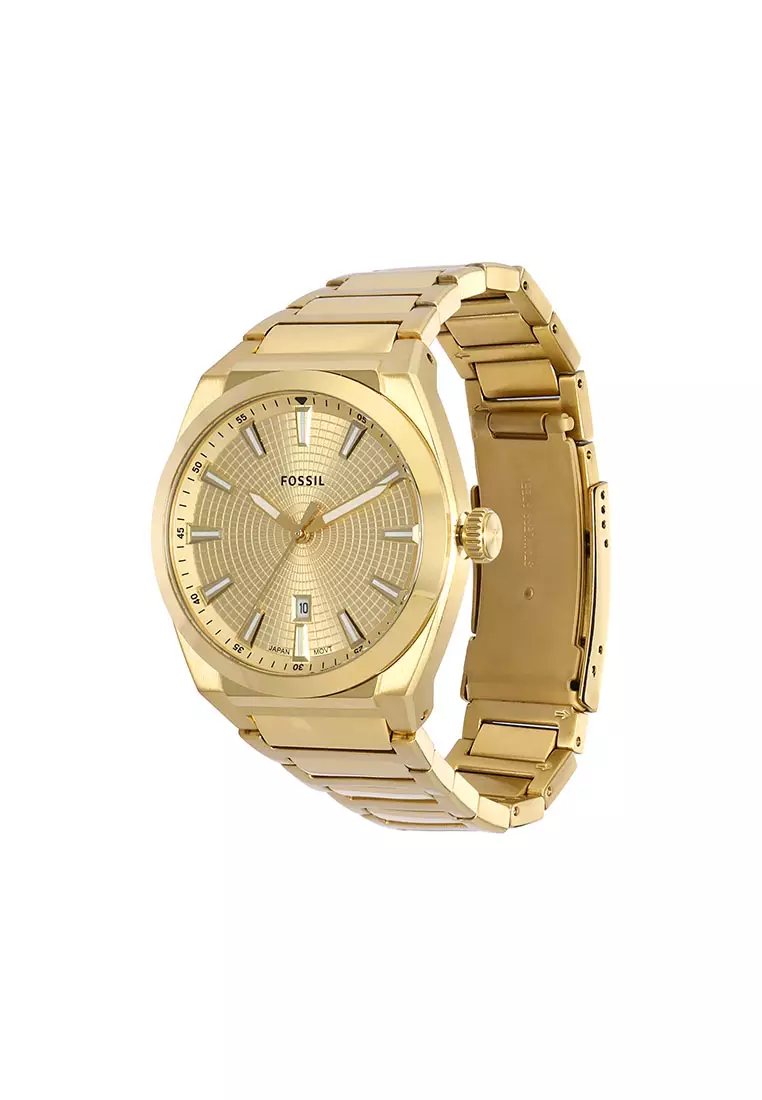 Buy Fossil Everett Gold Stainless Steel Watch FS5965 2025 Online ...
