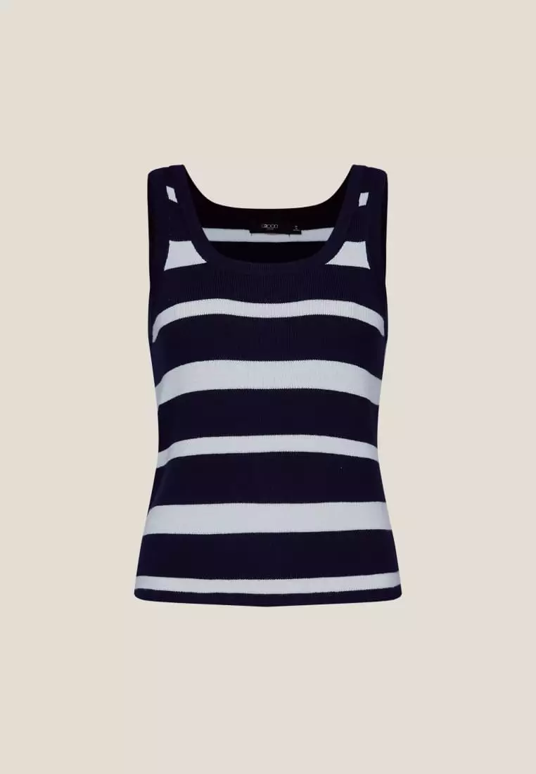 Buy G2000 G2000 Stripe Sweater Tank 2026 Online | ZALORA