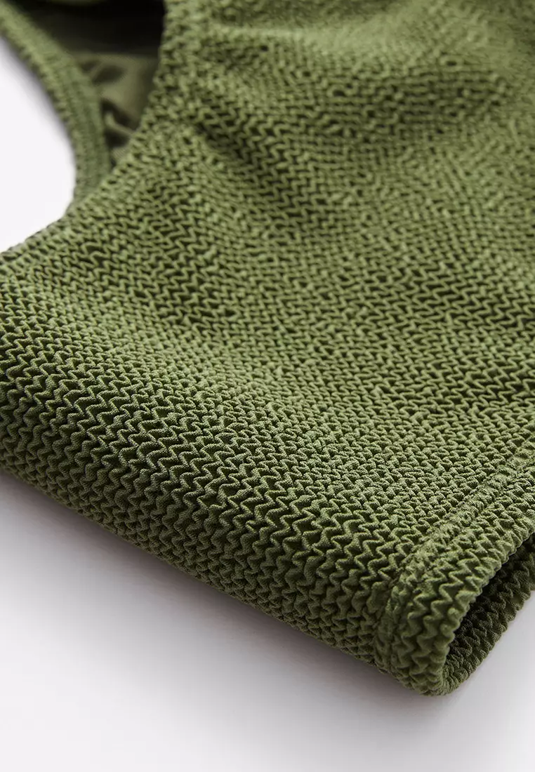 Buy & Other Stories Textured Square-Neck Bikini Top Online | ZALORA Malaysia