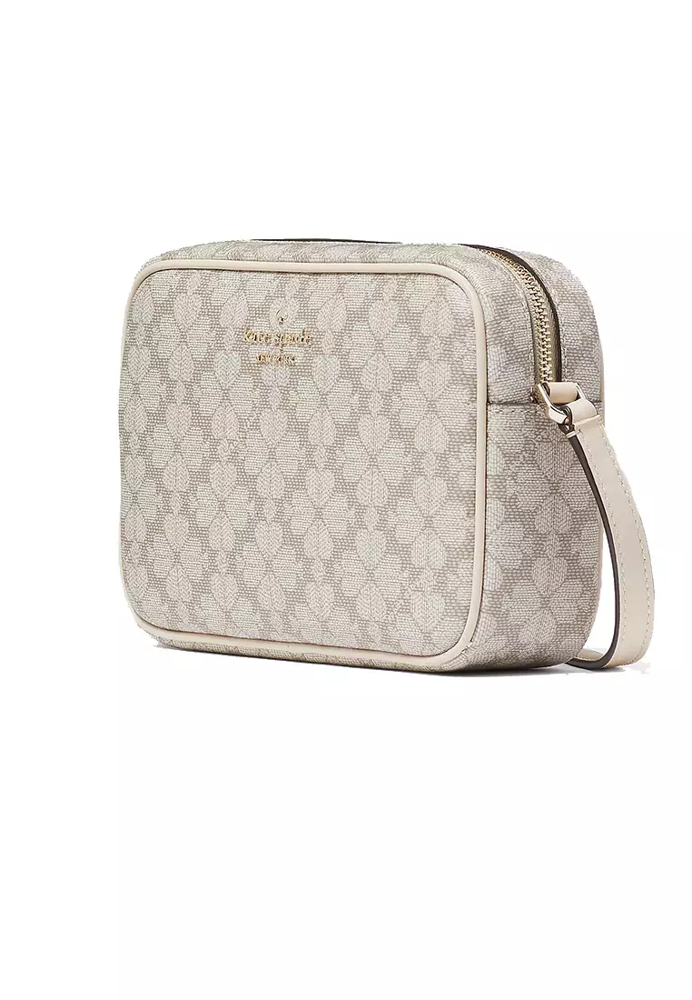 Buy Kate Spade Spade Flower PVC Mini Camera Bag Dark Beige Multi KG489 ...