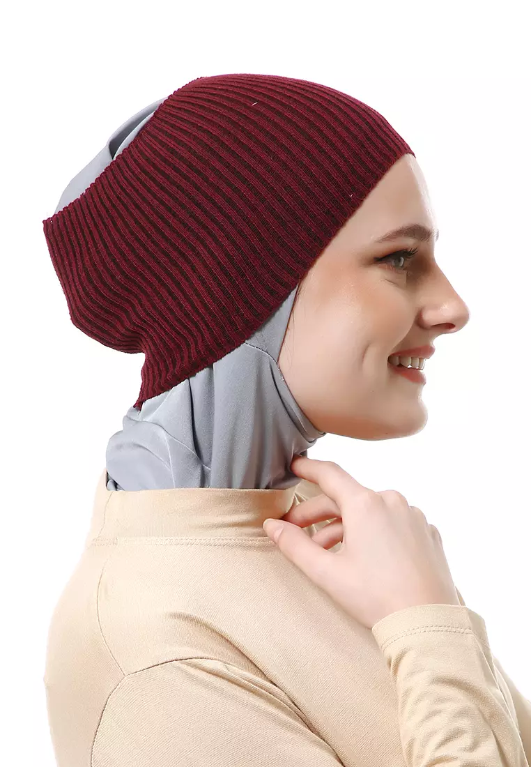 Jual Evernoon Irma Ciput Muslimah Wanita Motif Polos Simple Fashion Women - Maroon Original 2025 ...