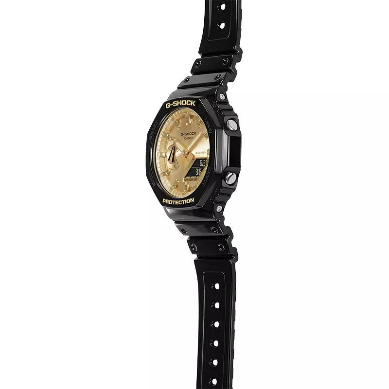 Jual CASIO Jam Tangan Pria Casio G-Shock GA-2100GB-1ADR CasiOak Gold ...