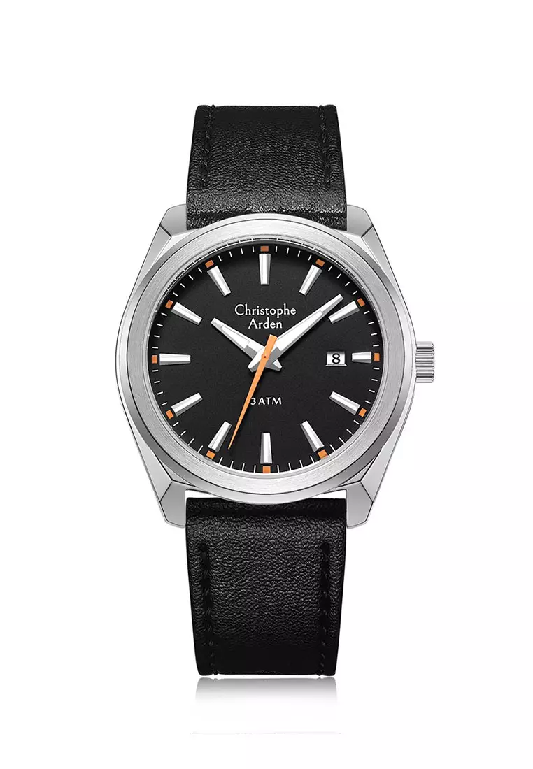 Jual Christophe Arden Christophe Arden Jam Tangan Pria - Black Silver ...