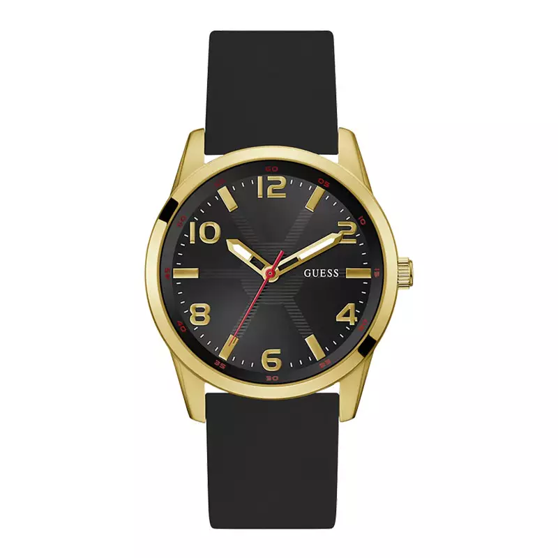 Jual Guess Jam Tangan Pria Guess GW0805G2 Men Black Dial Black Silicone ...