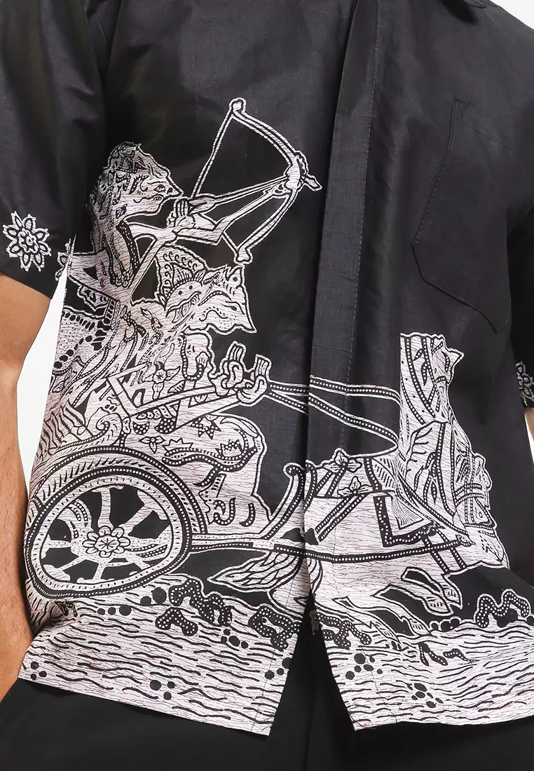 Jual Batik Tinari Wayang Panah Kemeja Batik Premium Pria Casual Modern ...