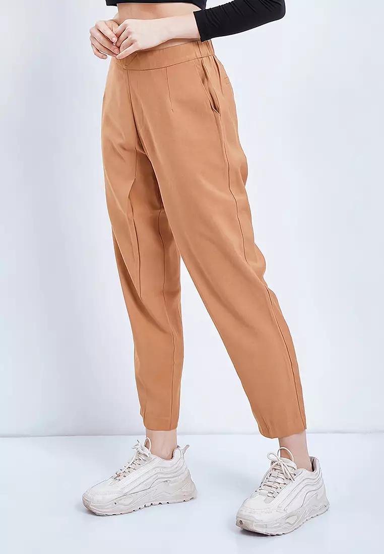 Jual Odiva Woman TAPERED PANTS - BROWN Original 2025 | ZALORA Indonesia