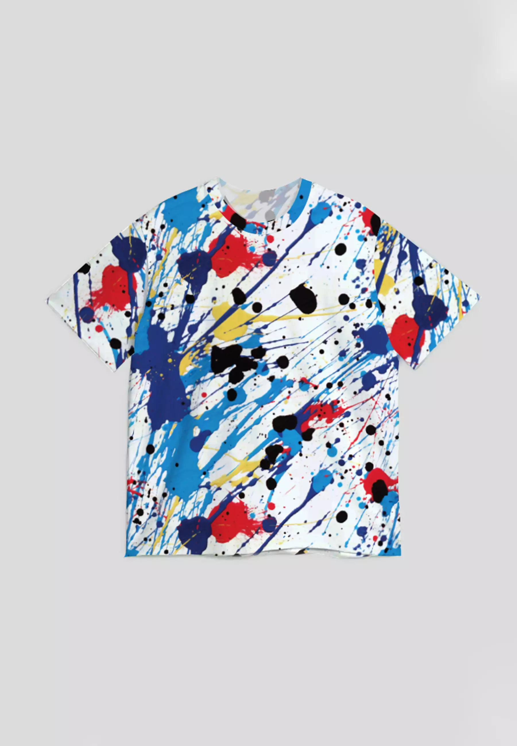 Jual Nade NX015 kaos oversize motif full pattern abstrak painter's ...