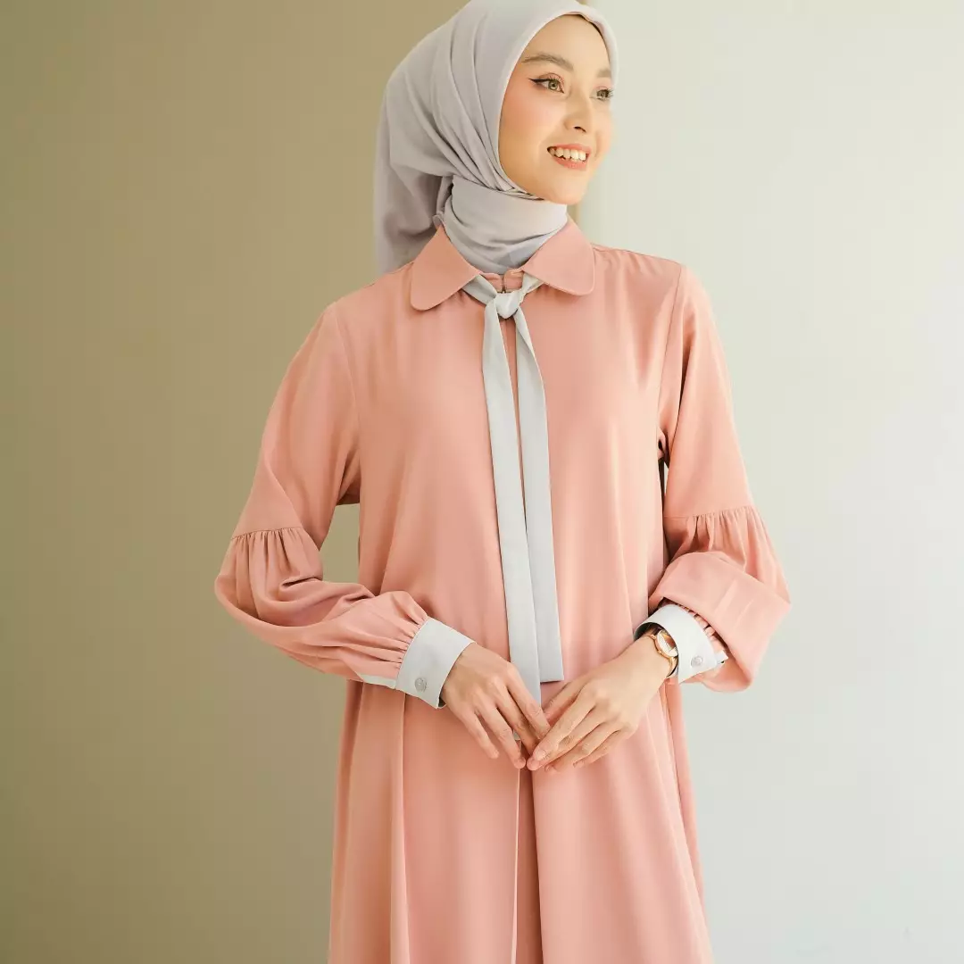 Jual ZOYA Zoya KAVITA Dress Pink - Gamis Muslim Wanita Wudhu Busui ...