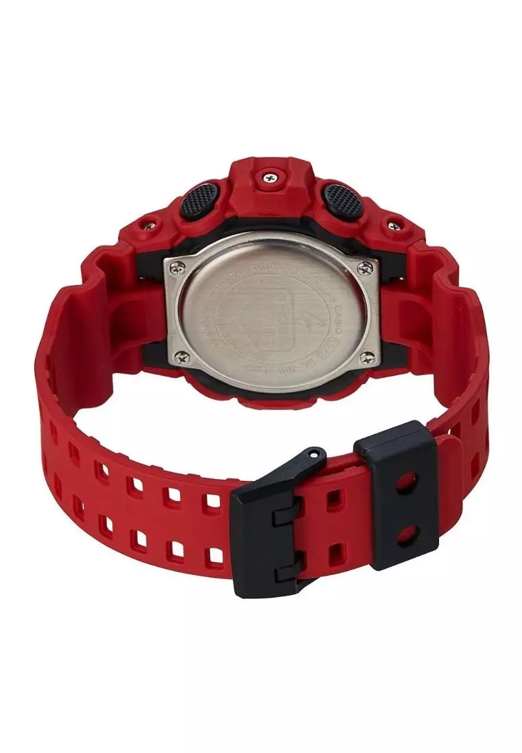 Buy Casio Casio G-Shock Digital-Analogue Red Resin Strap Unisex Watch ...