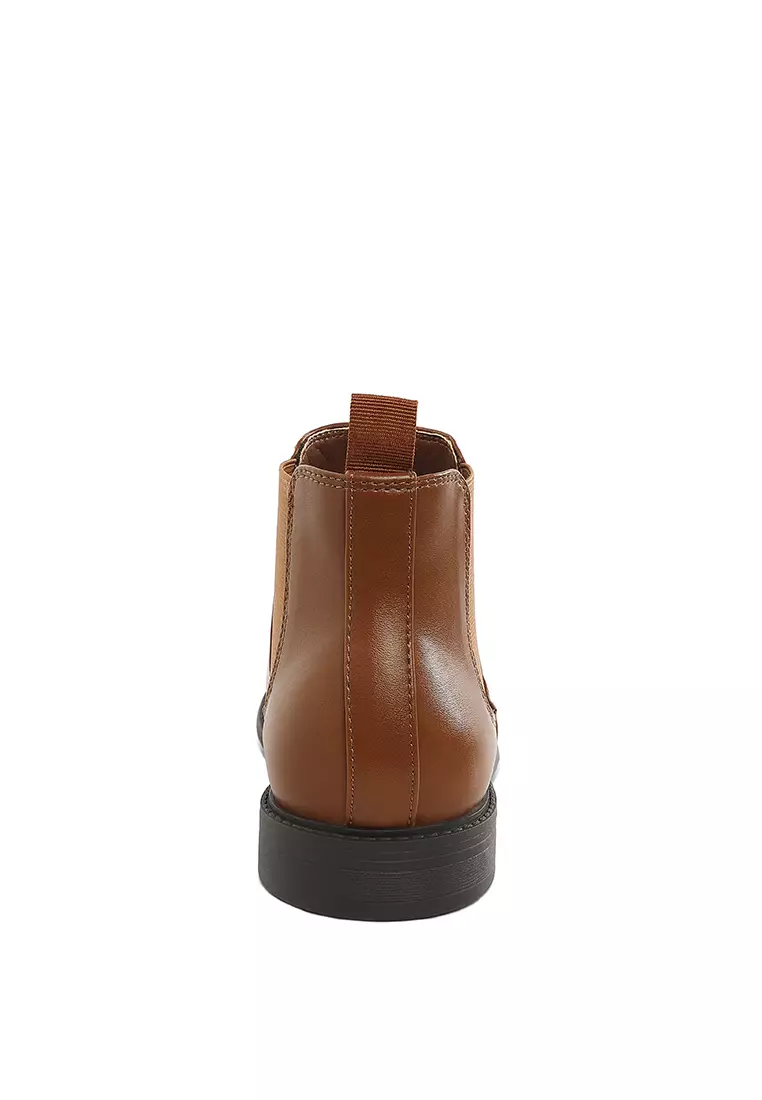 Buy London Rag Men's Faux Leather Chelsea Boots in Tan 2025 Online ...