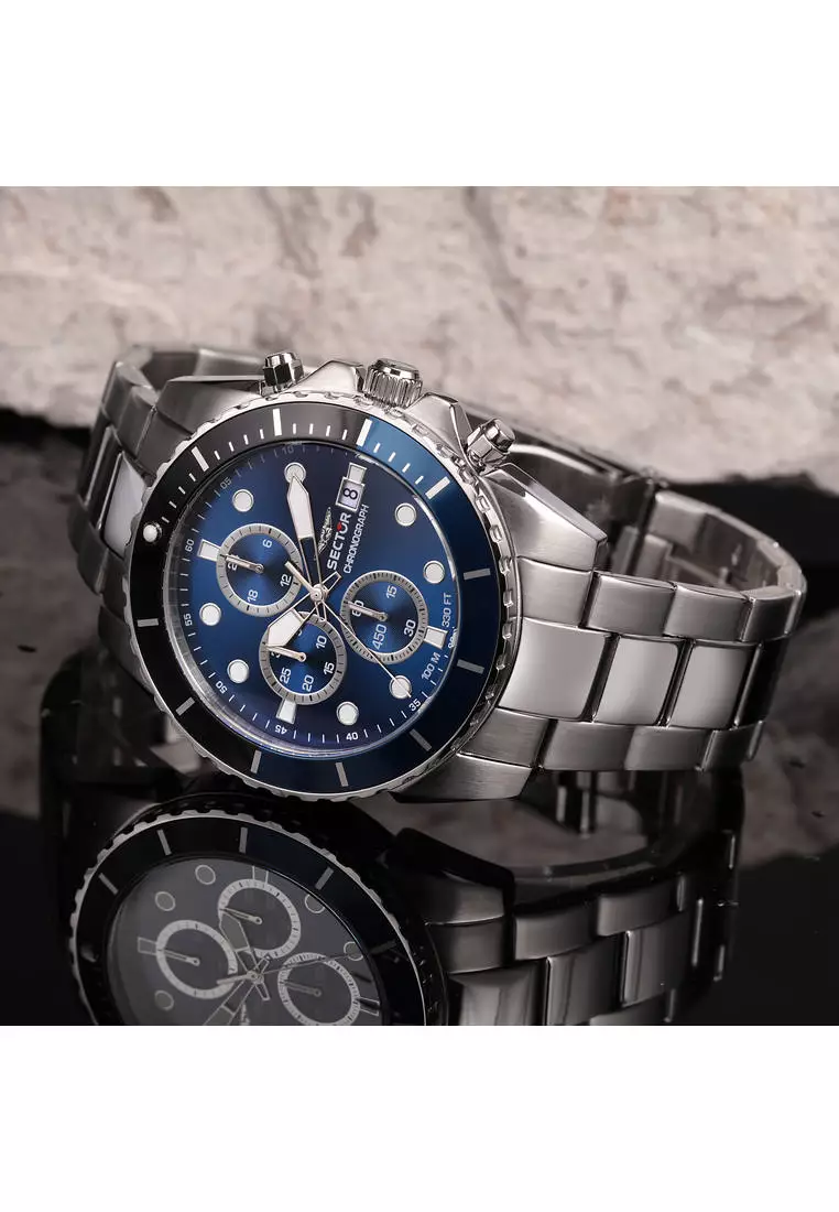Sector [3 Years Warranty] Sector 450 Collection 48mm Men's Chronograph ...