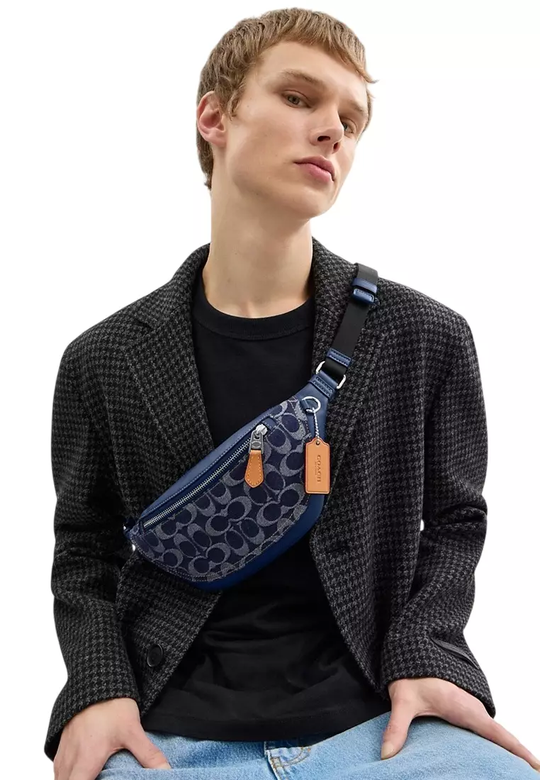 Coach Mens Warren Mini Belt Bag In Signature Denim - Denim 2025 | Buy ...