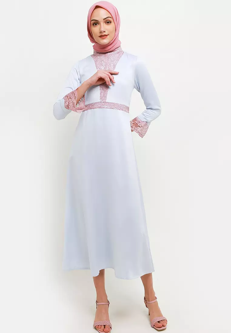 Jual FAME Gamis Wanita Abu-abu - 9911099 Original 2025 | ZALORA Indonesia