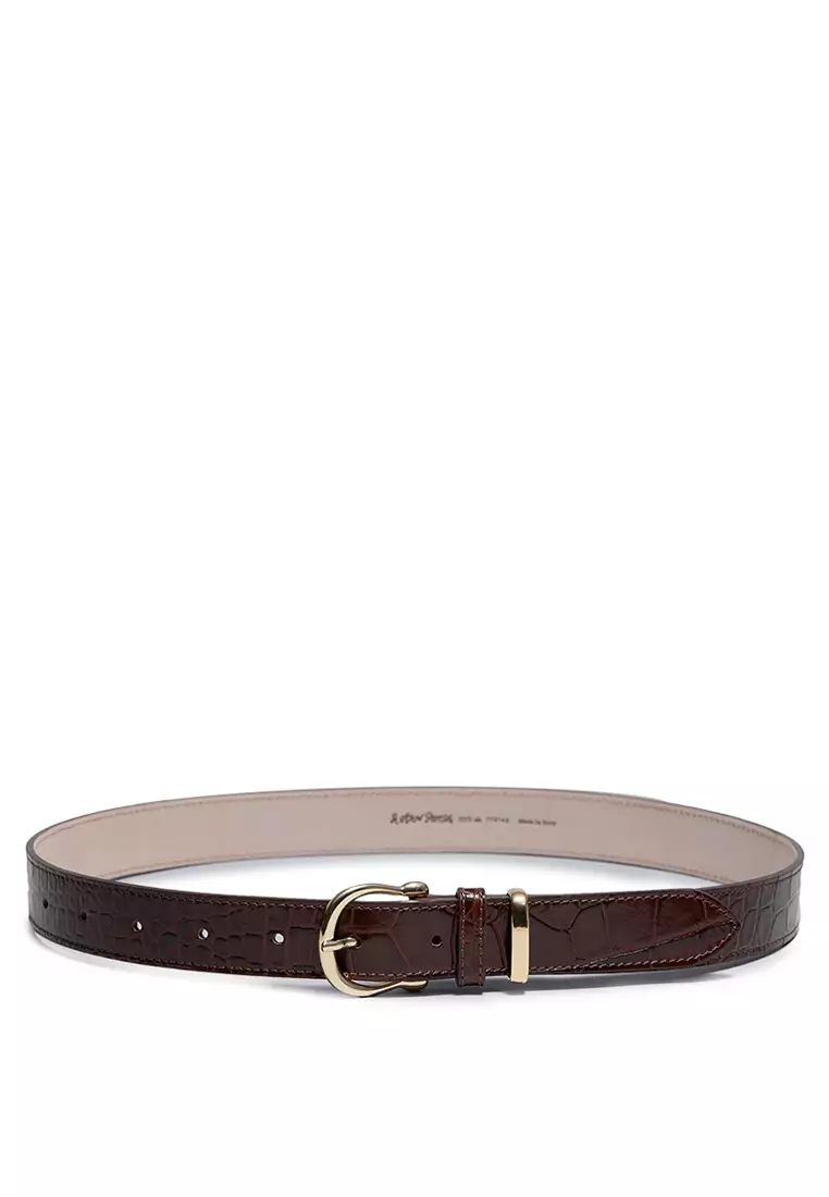 Buy & Other Stories Croco Leather Belt 2025 Online | ZALORA Philippines