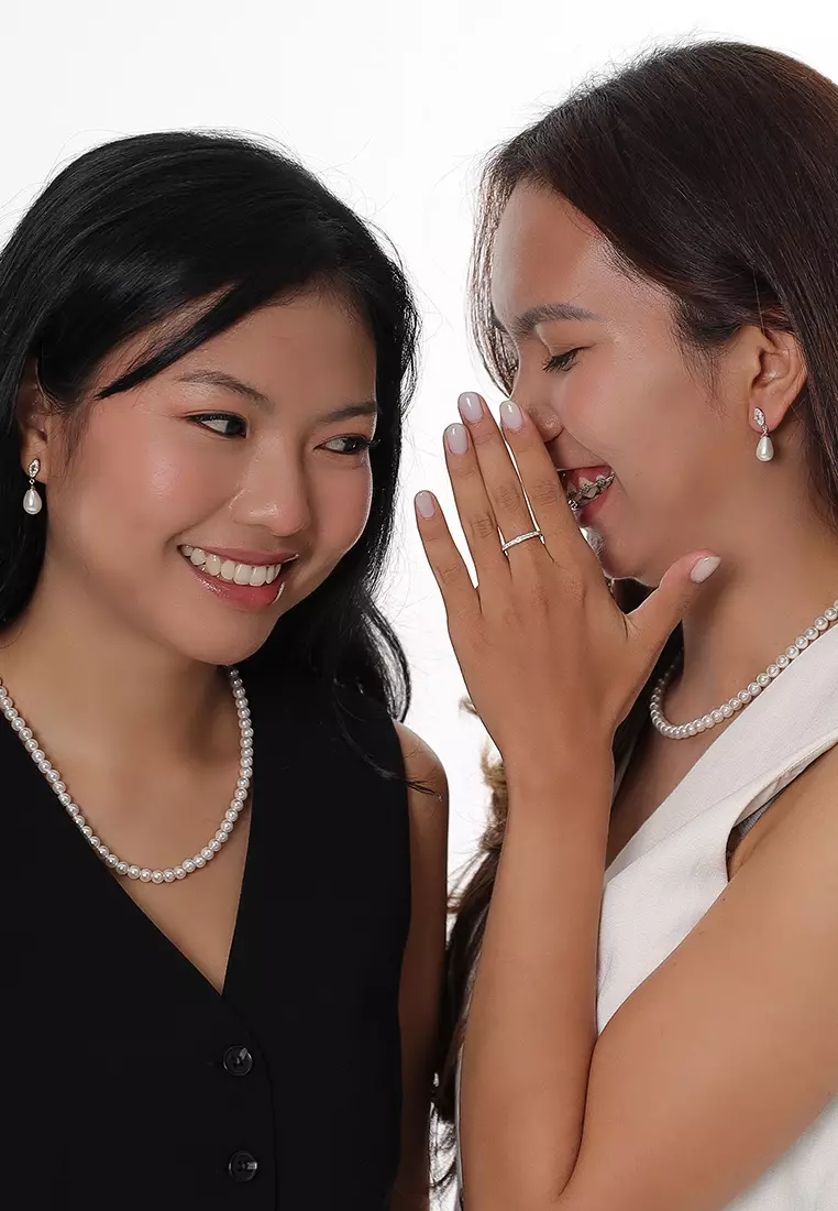 Buy ELLI GERMANY Crystal Pearl Drop Earrings – Gold-Plated Silver 2026 ...