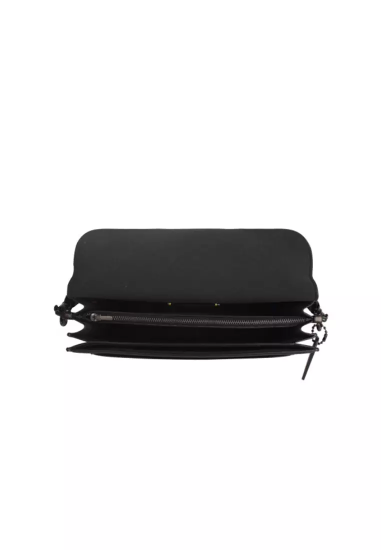 COACH COACH TABBY Women's Black Signature Lock Shoulder Crossbody ...